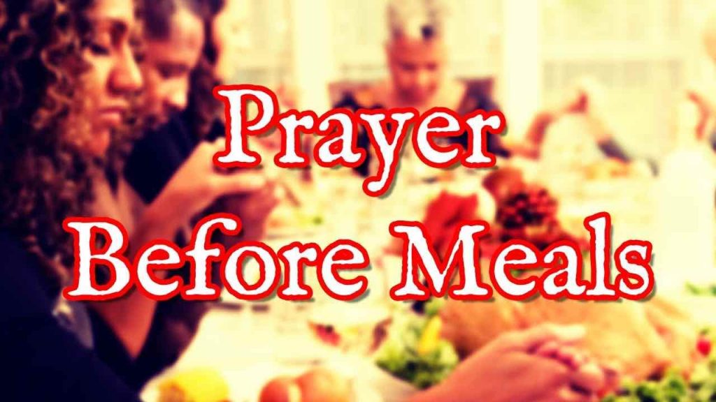 Prayer Before a Meal | Short Sample Prayer Before Eating Food | Short ...