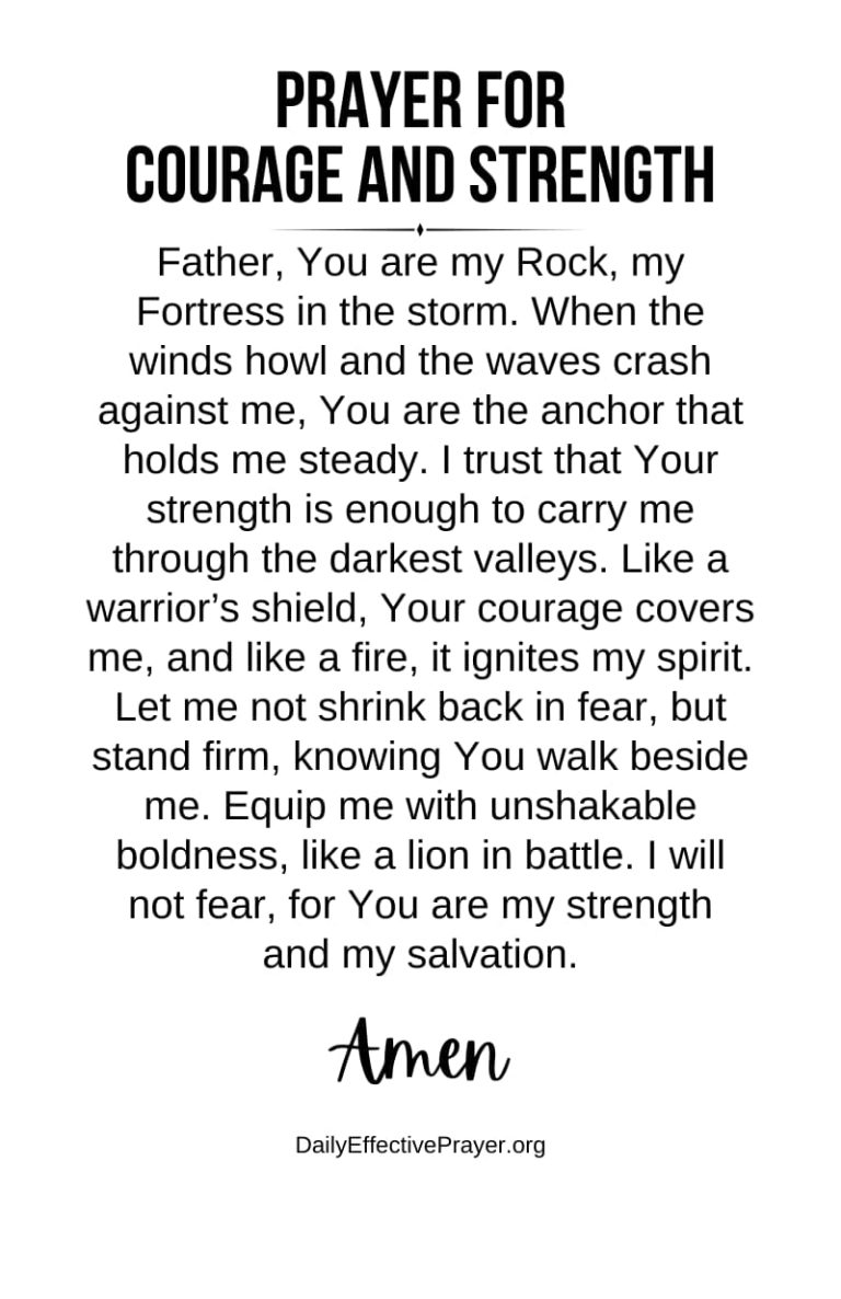 11 Powerful Prayers For Strength and Courage In Difficult Times