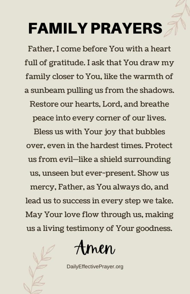 Powerful Family Prayers | Effective Prayer For Your Family