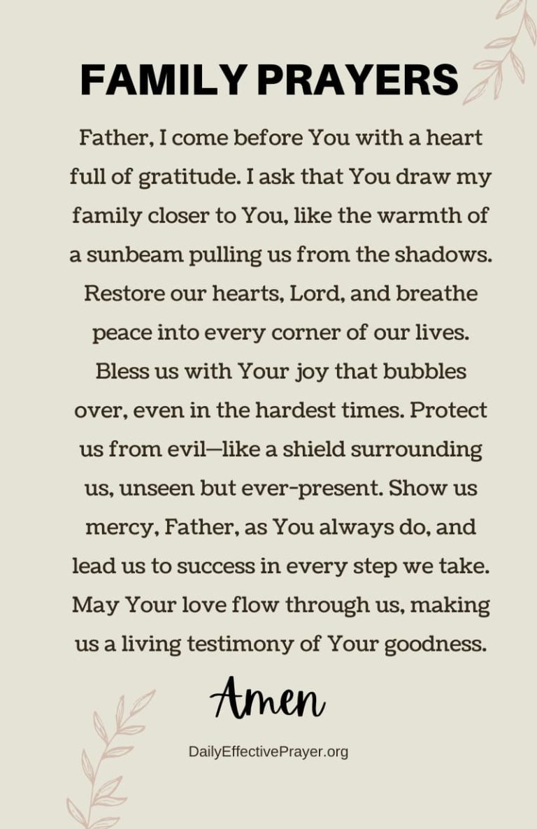Powerful Family Prayers | Effective Prayer For Your Family